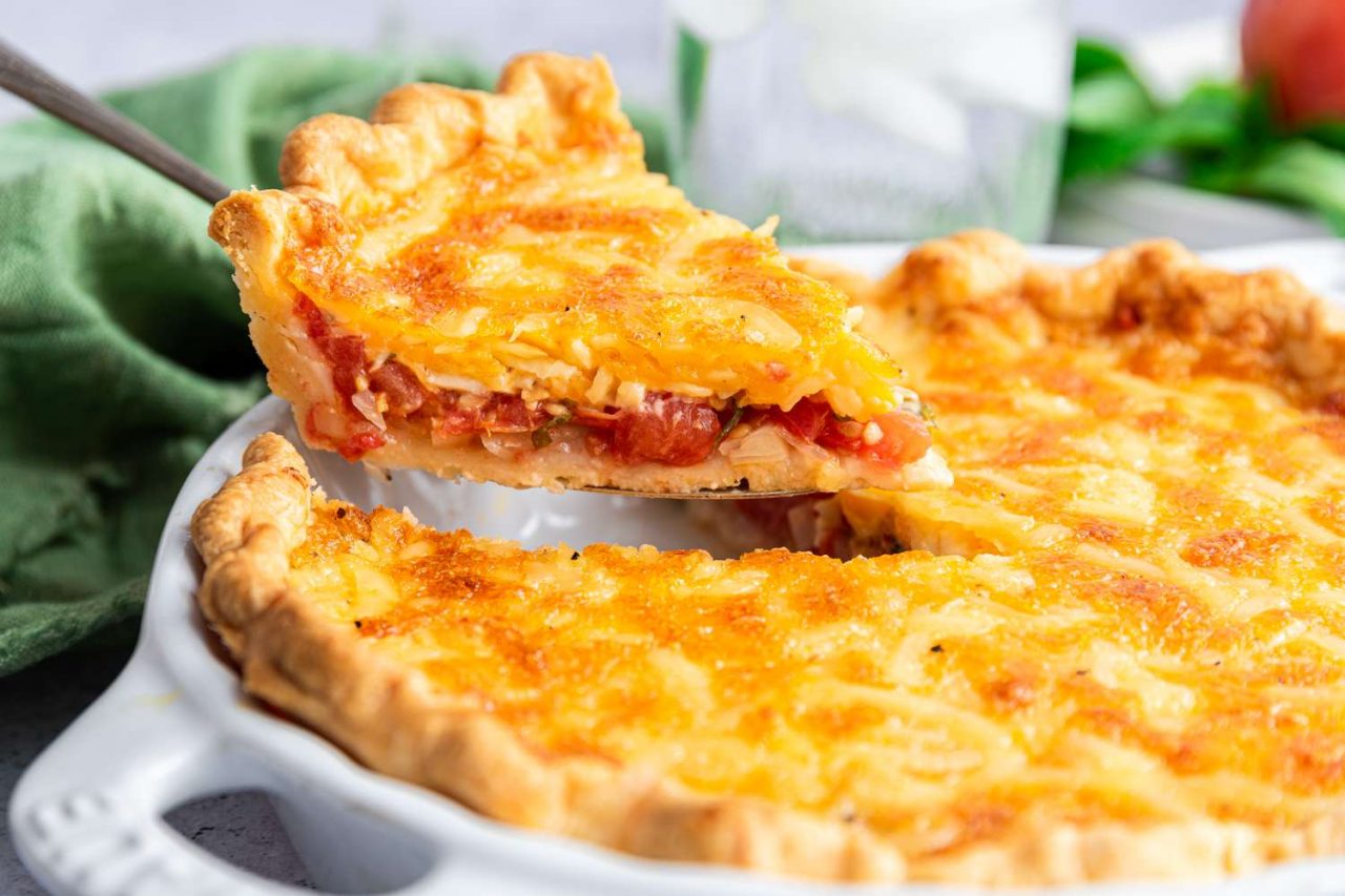 Cheese and tomato pie | Vegetarian Recipes | 2 Tbs. butter